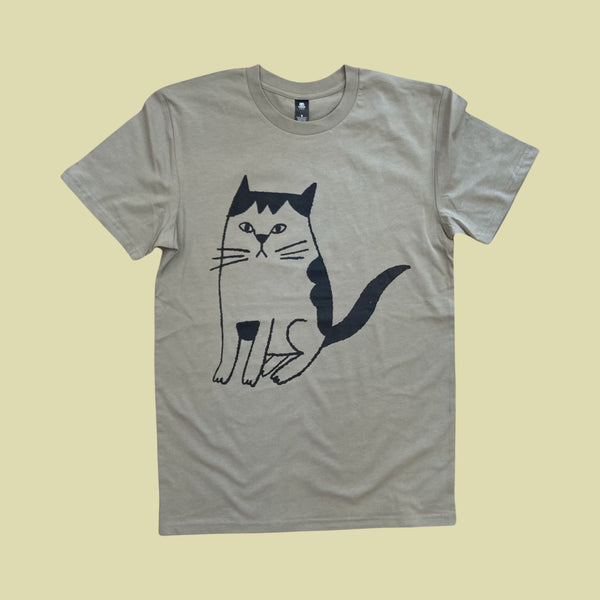 Ruck Rover Maude the Cat Tee - Eucalyptus – Ruck Rover General Store
